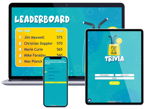 Virtual Trivia | Online Trivia Platform | 100+ Quiz Packs | 50 Game Themes